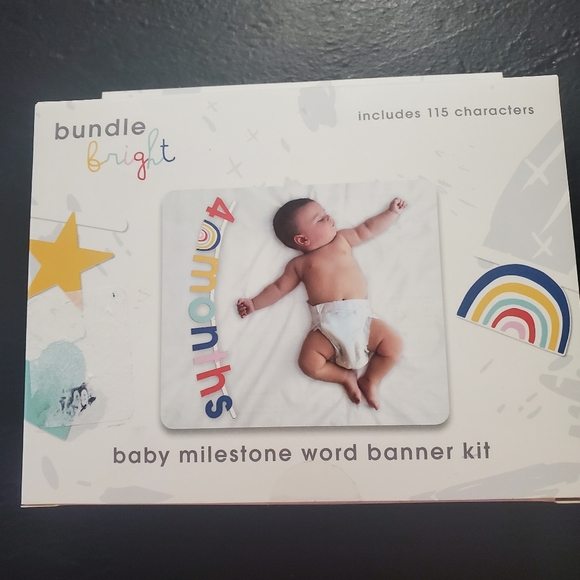 Other | New Colorful Banner Month Baby Milestones Banner Kit 115 ...